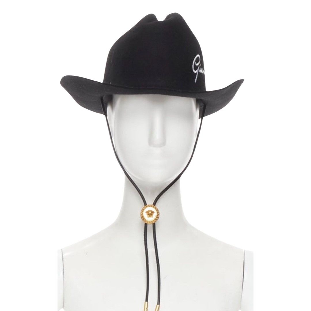 Versace VERSACE Runway Gianni GV Signature cowboy hat | Grailed