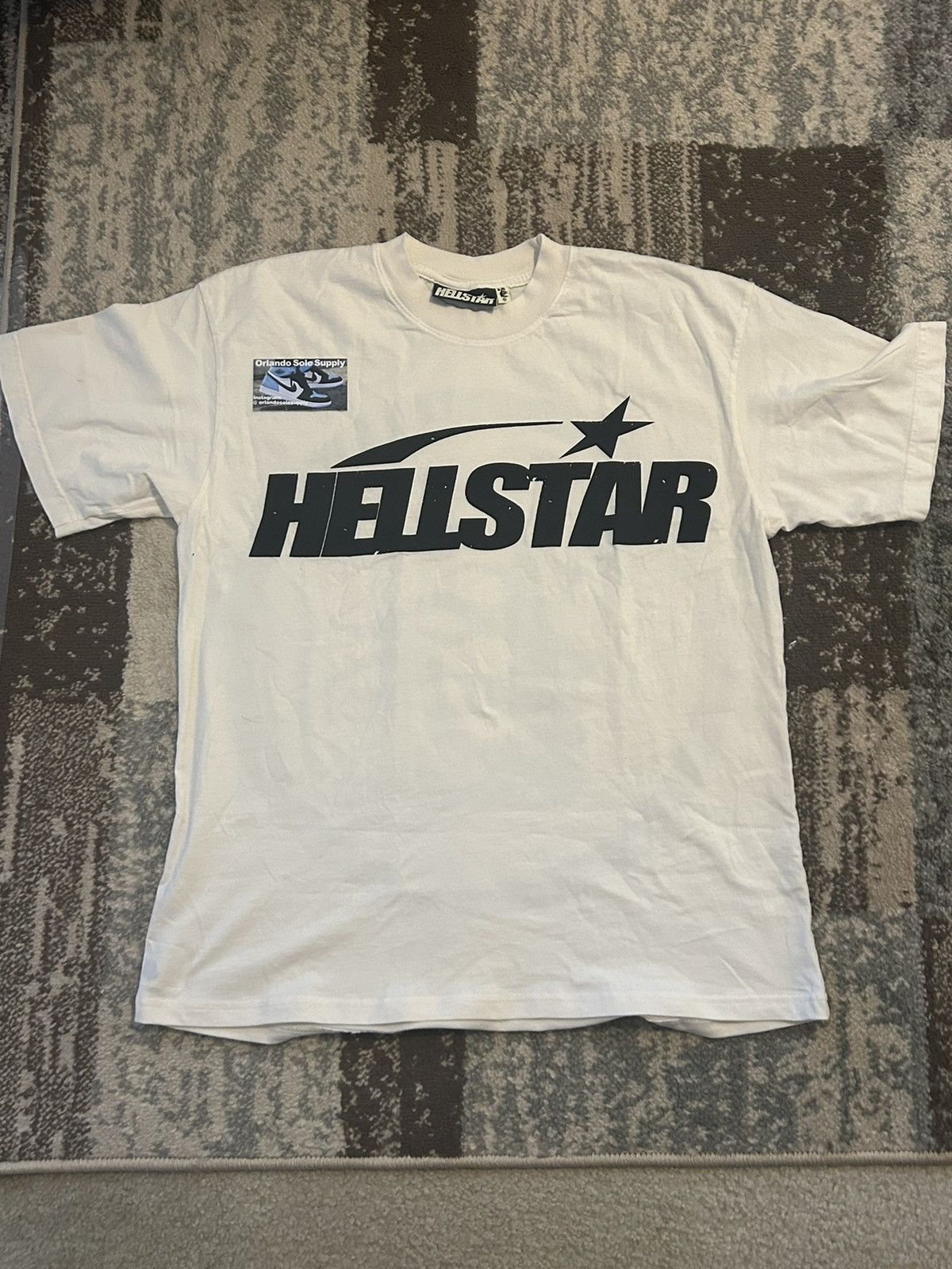 HELLSTAR HELLSTAR CAP 10 CLASSIC LOGO Tee - WHITE Sz M BNWT | Grailed