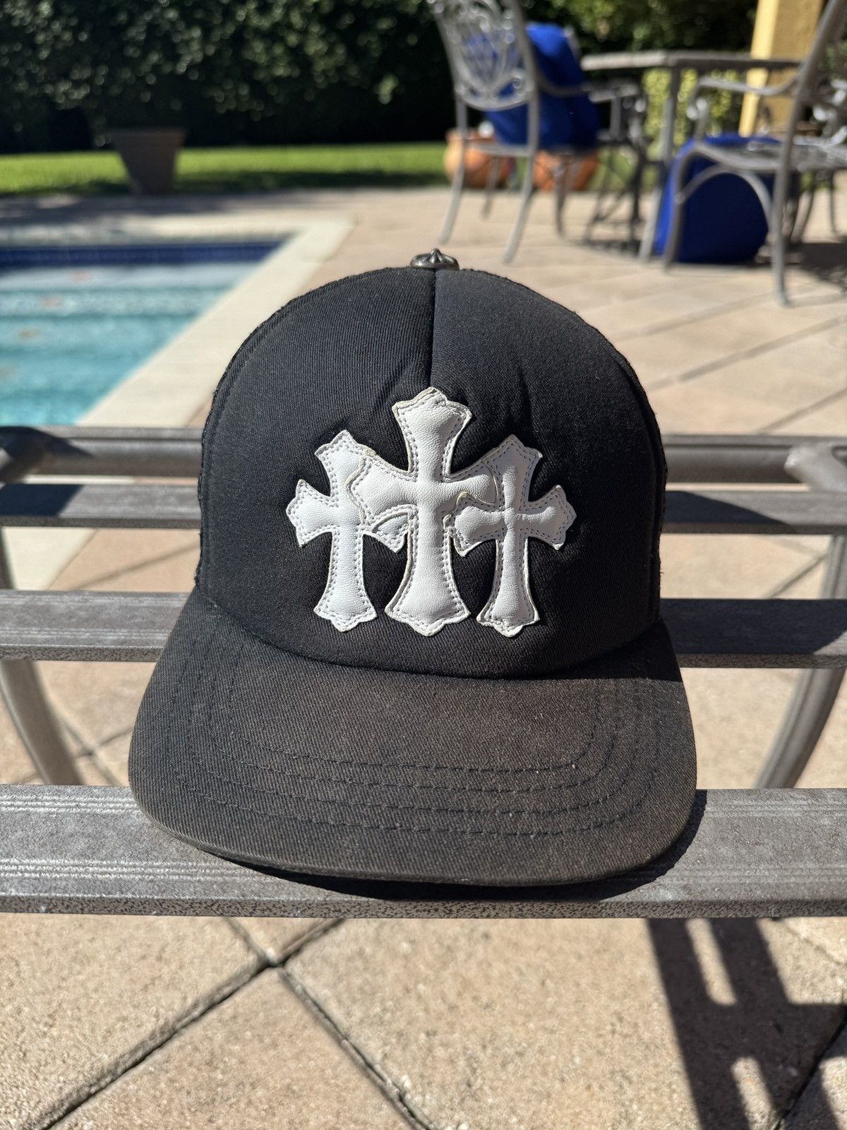 Chrome Hearts Chrome Hearts Triple Cross Trucker Hat | Grailed