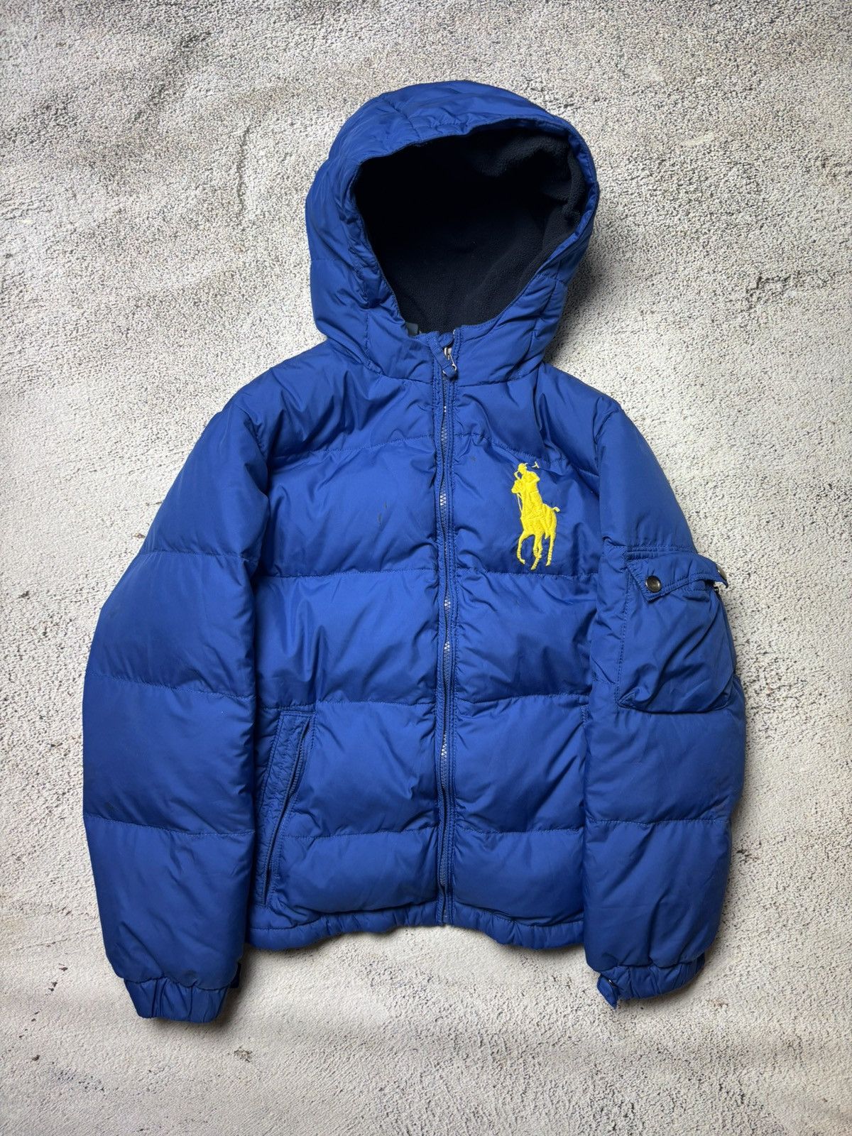 Polo Ralph Lauren blue Puffer jacket polo ralph lauren chief keef swag ...