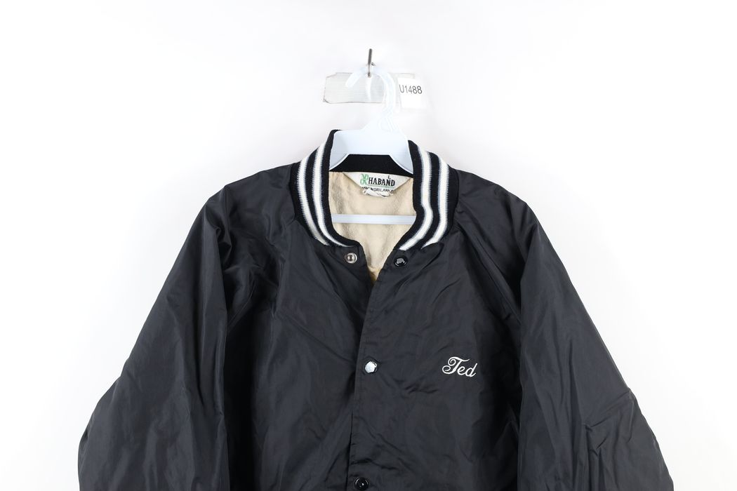 Vintage Vintage 80s Lined Limousine Driver Satin Bomber Jacket Black ...