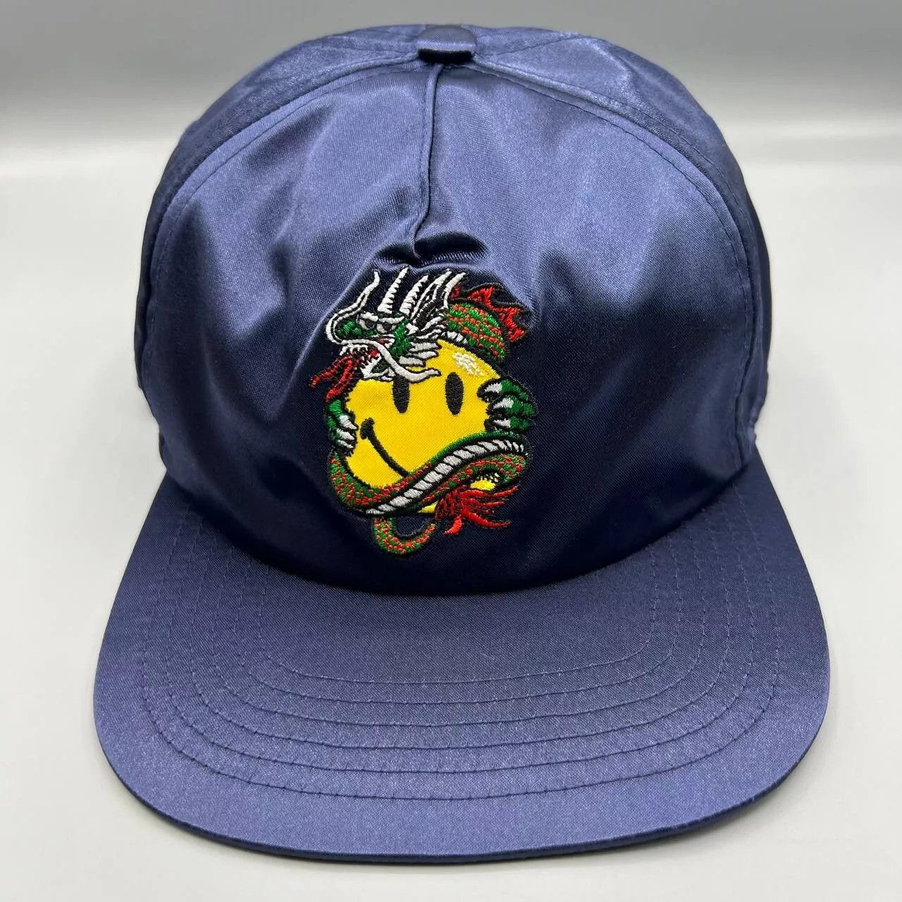 Market Market x Smiley Logo Hat Men Navy Blue Snap Back Cap New | Grailed