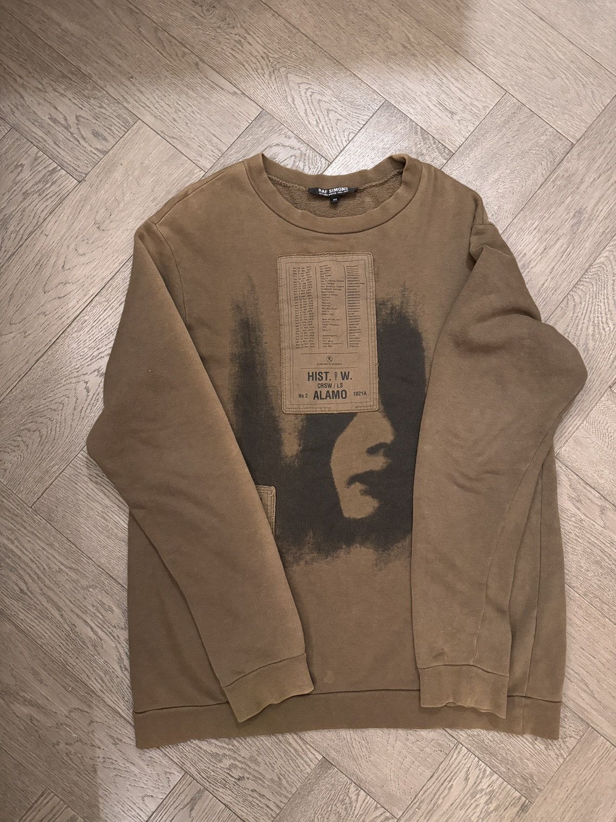 Raf Simons RAF Simon’s History Of My World Archive Patches Crewneck ...