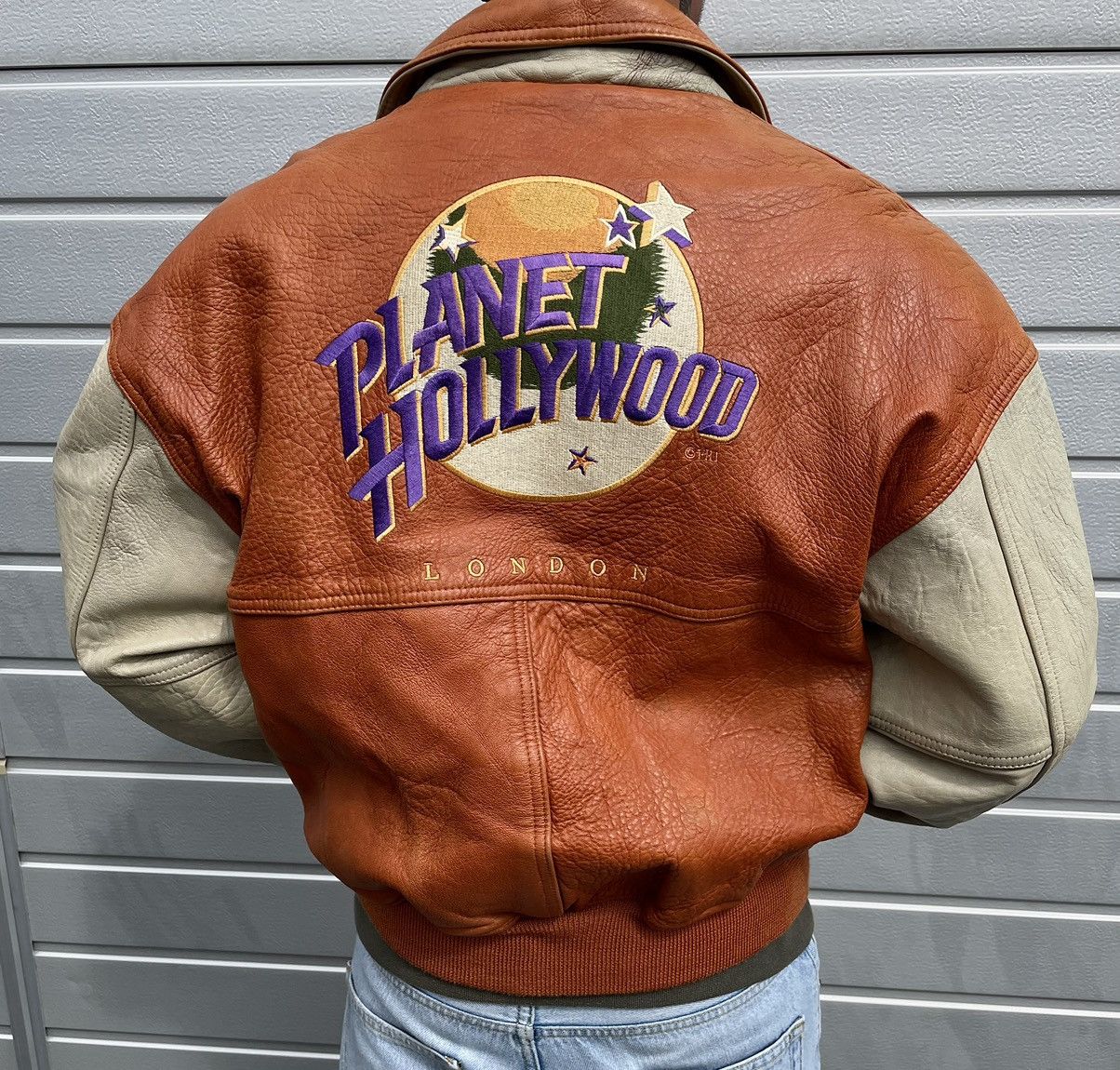 Japanese Brand × Planet Hollywood × Vintage Vintage Leather Jacket ...