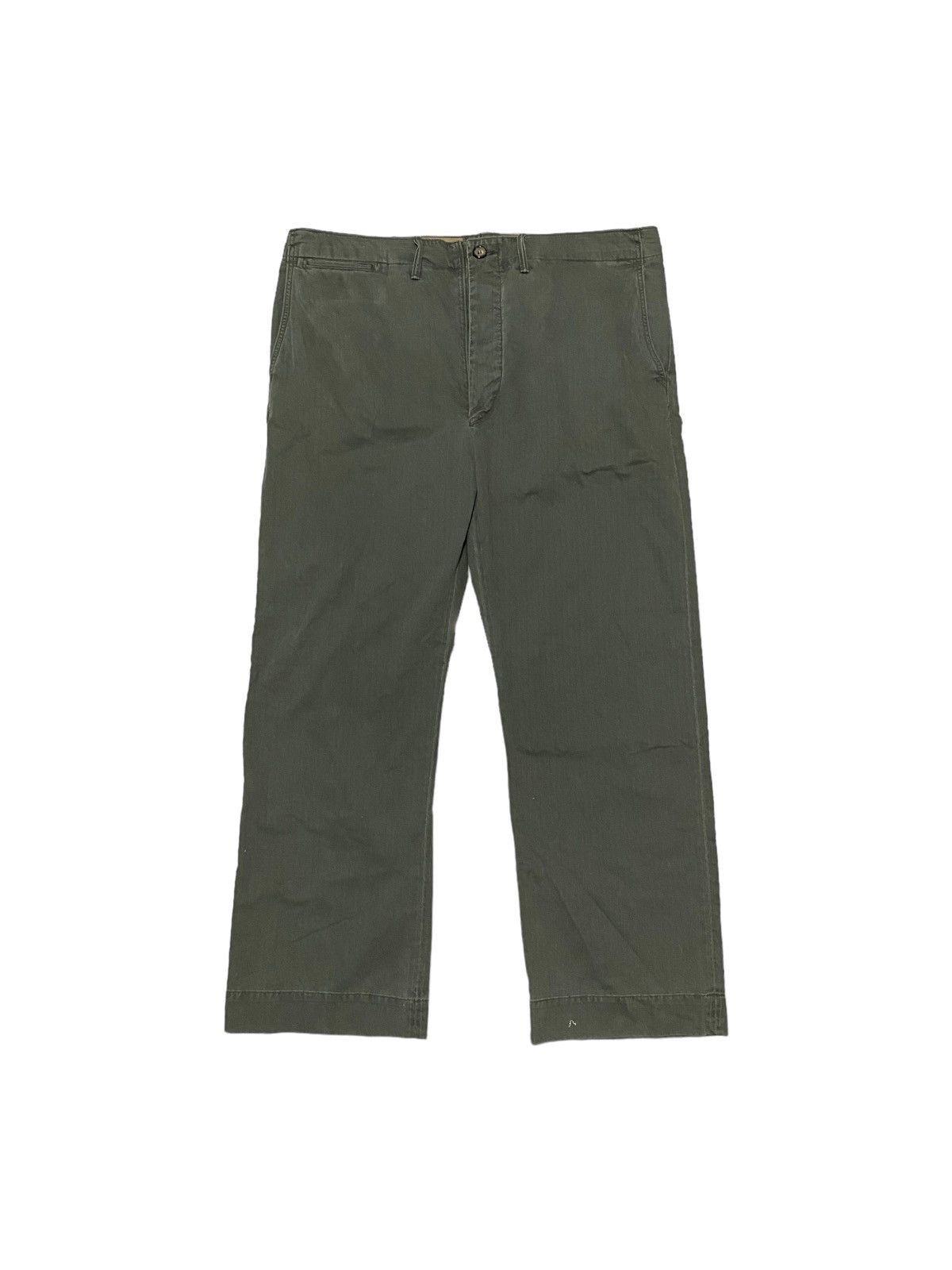 RRL Ralph Lauren Double RL Herringbone washed regular chinos | Grailed