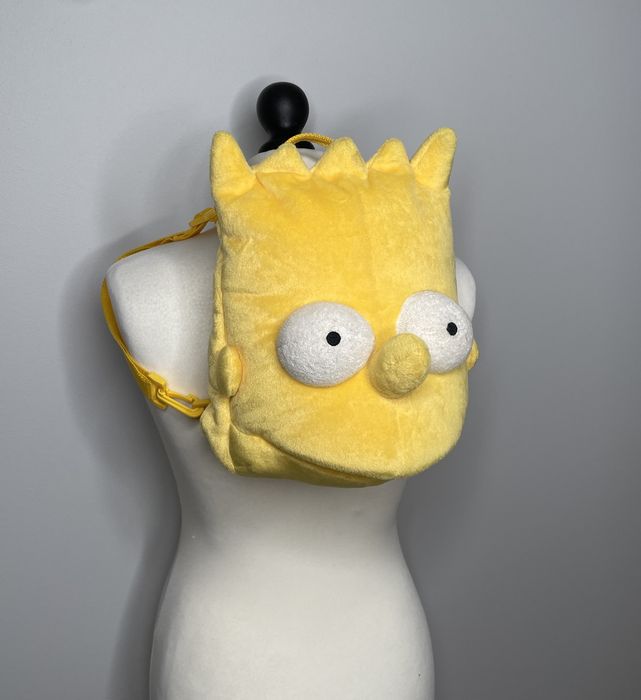 Vintage Vintage Yellow The Simpsons Bart Head Backpack Cosplay | Grailed