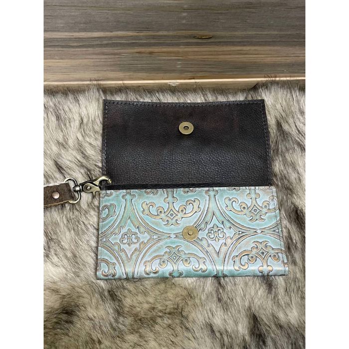 Designer KEEP IT GYPSY Embossed Wallet In Light Blue | Grailed