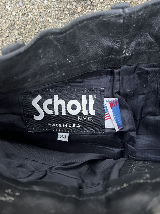 Schott Vintage schott leather pants | Grailed