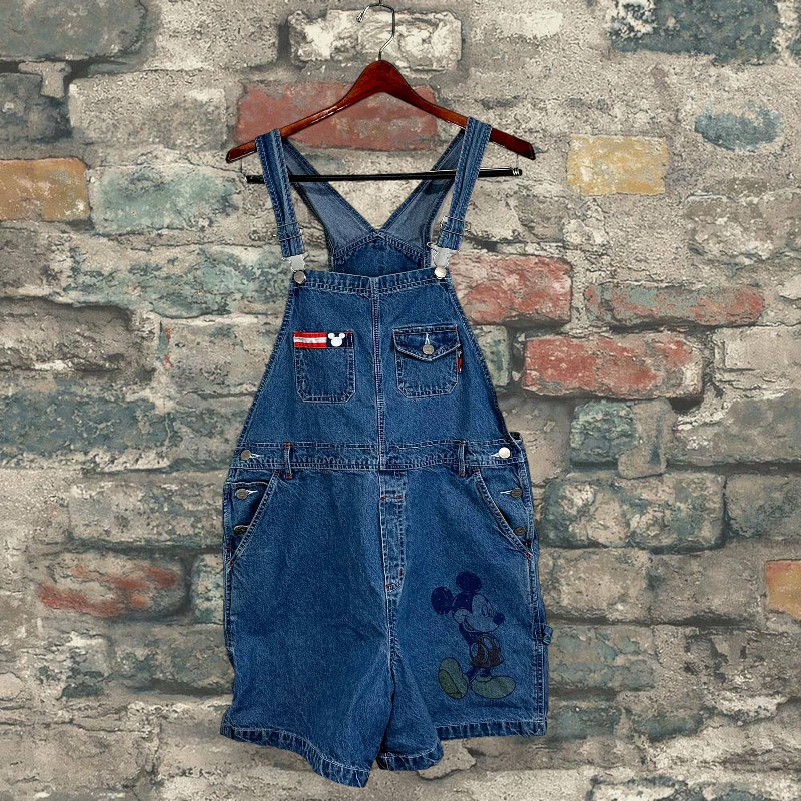 Disney × Streetwear × Vintage Vintage Mickey Mouse Overalls Medium Wash ...
