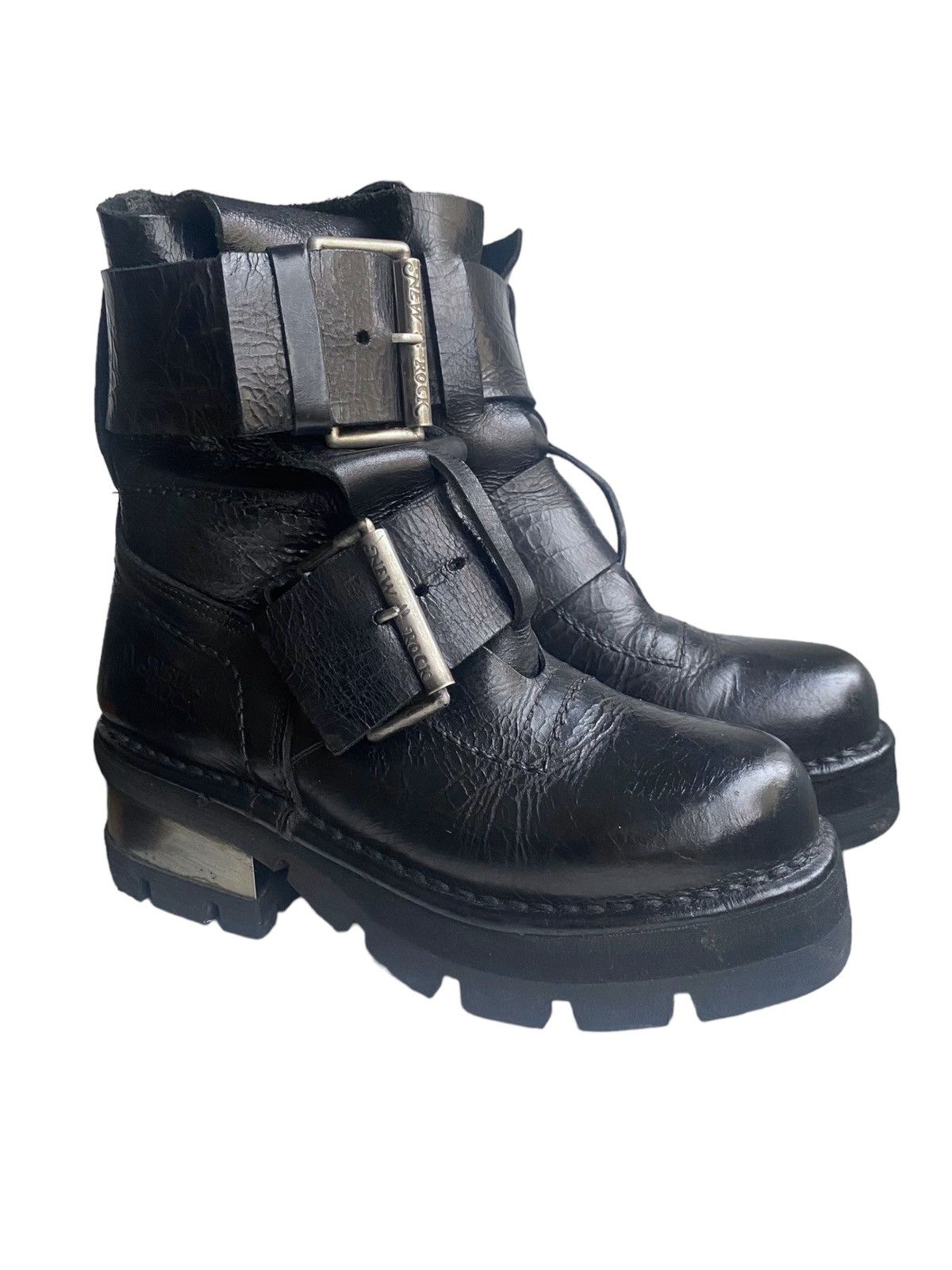 Avant Garde × New Rock × Vintage Vintage New Rock buckled boots | Grailed