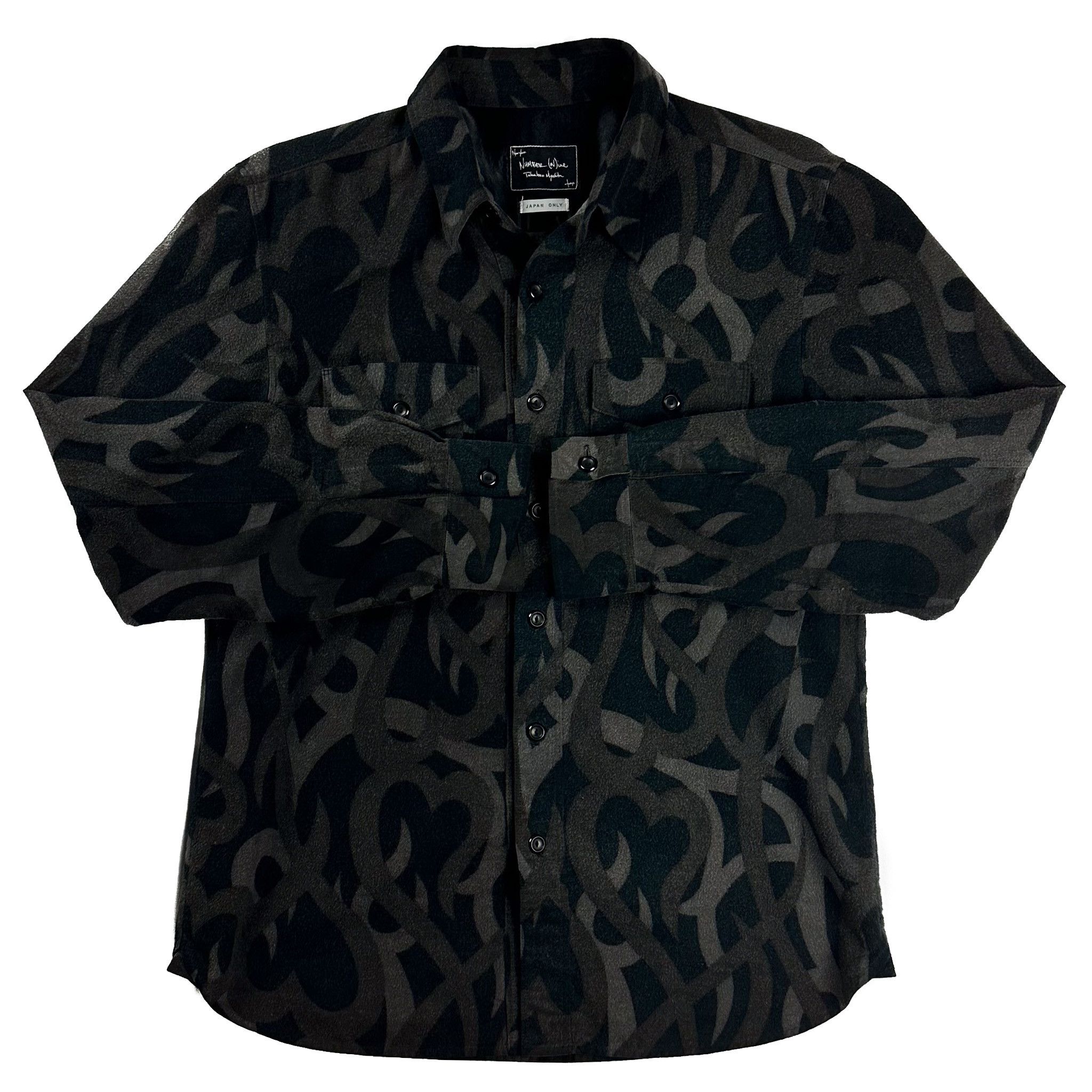 Number (N)ine Number Nine Give Peace A Chance Tribal Long Sleeve Shirt ...