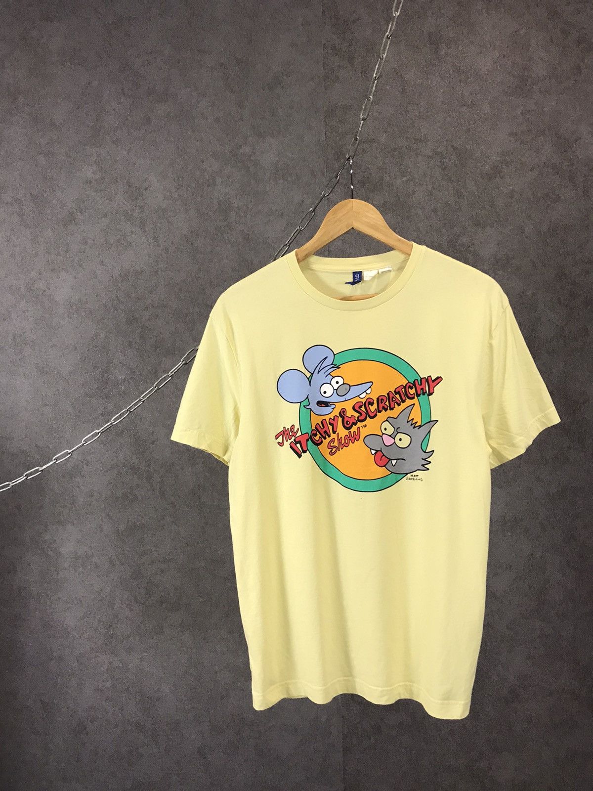 Movie The Itchy & Scratchy show the Simpsons cult movie comics tee ...