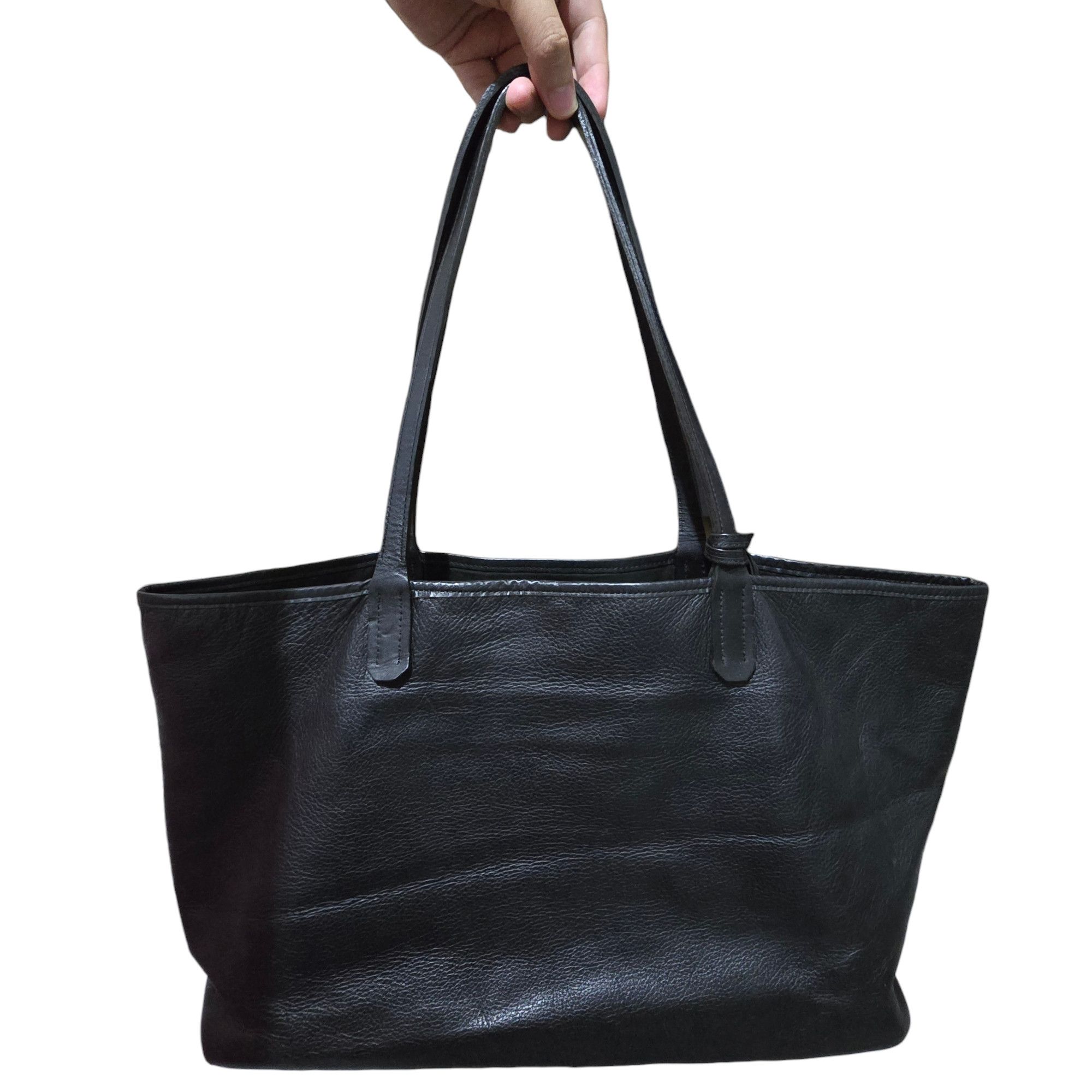 Carpe Diem × wjk wjk by Jun Hashimoto - Shrink Leather Tote Bag w ...