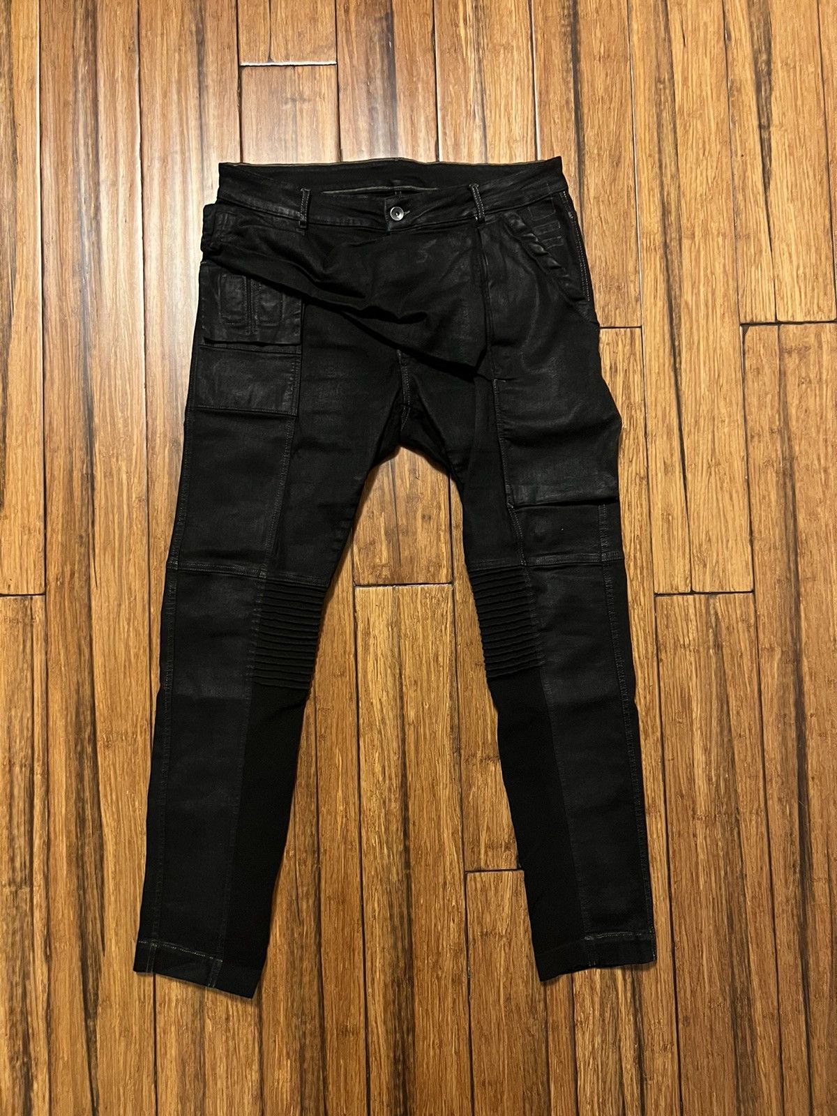 Rick Owens × Rick Owens Drkshdw Rick Owens Waxed Memphis Jeans | Grailed