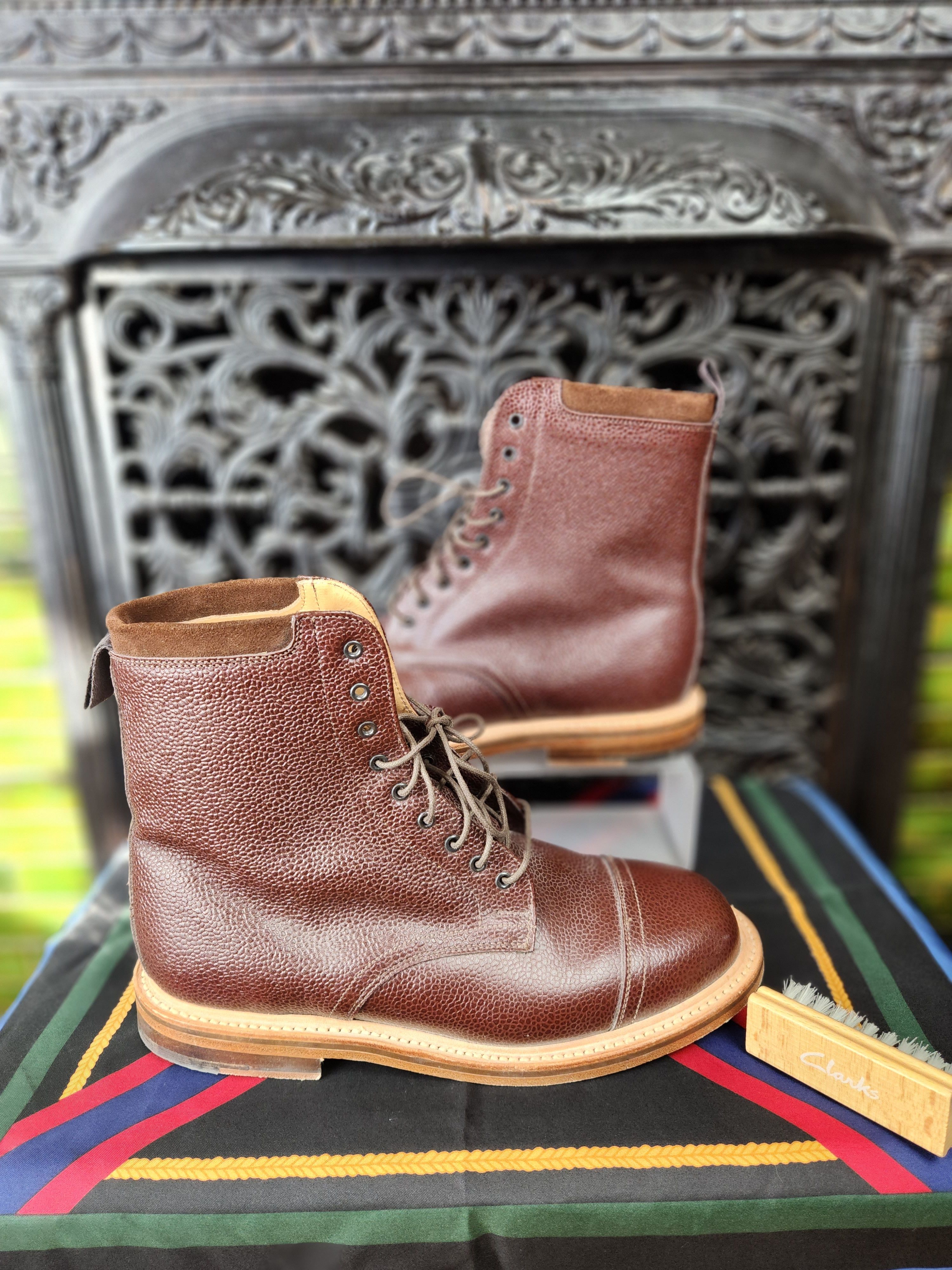 Clarks Clarks Craftmaster I Boots- Burgundy Leather | Grailed