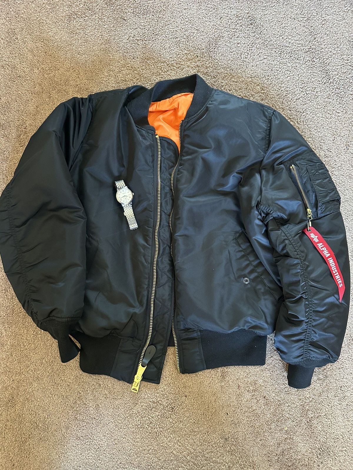 Alpha Industries × Bomber Jacket × Military Alpha industries original ...