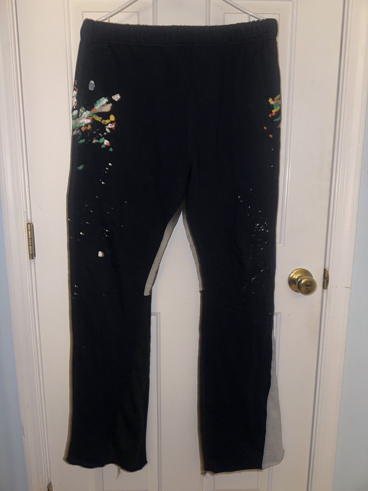 Mnml Mnml Flared Paint Splatter Sweat Pants Grailed