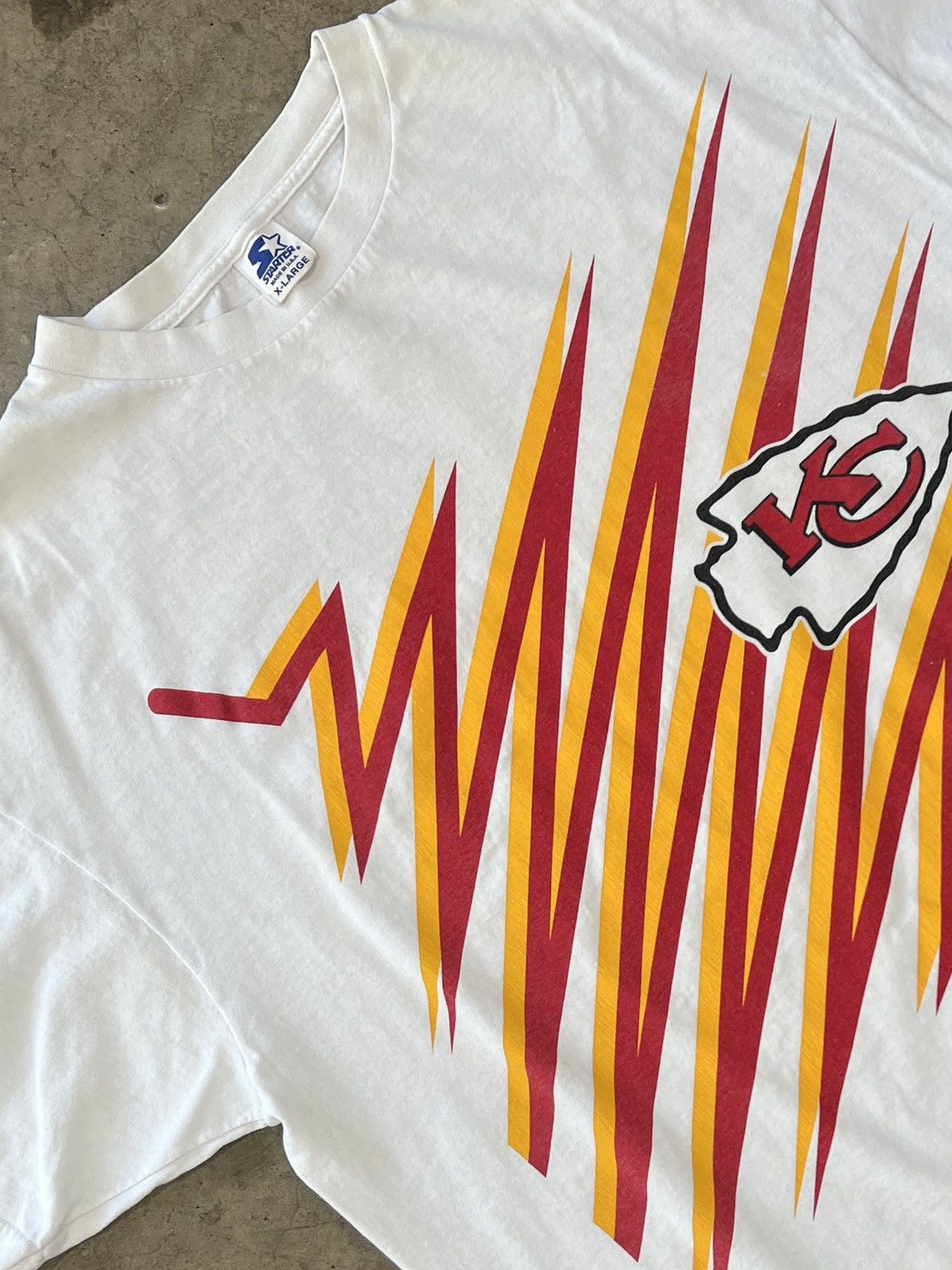NFL Vintage 90s Shockwave NFL Kansas City Starter Tee XL | Grailed