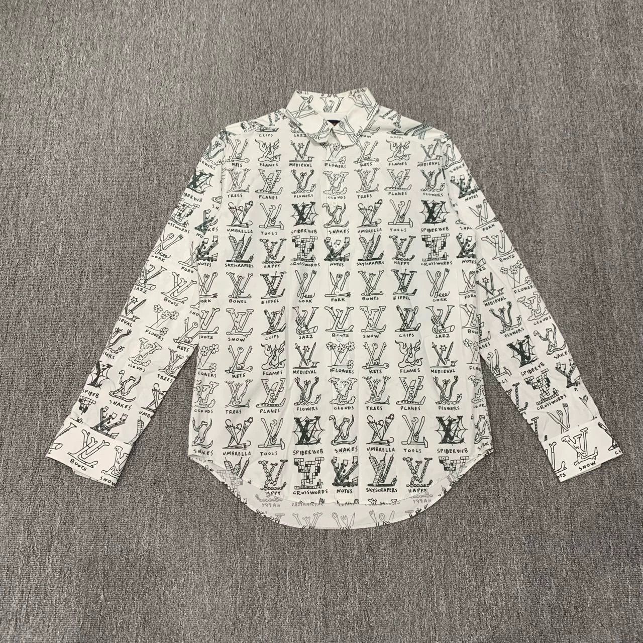 Louis Vuitton LV Hand Gesture Print Shirt Jacket for Women | Grailed