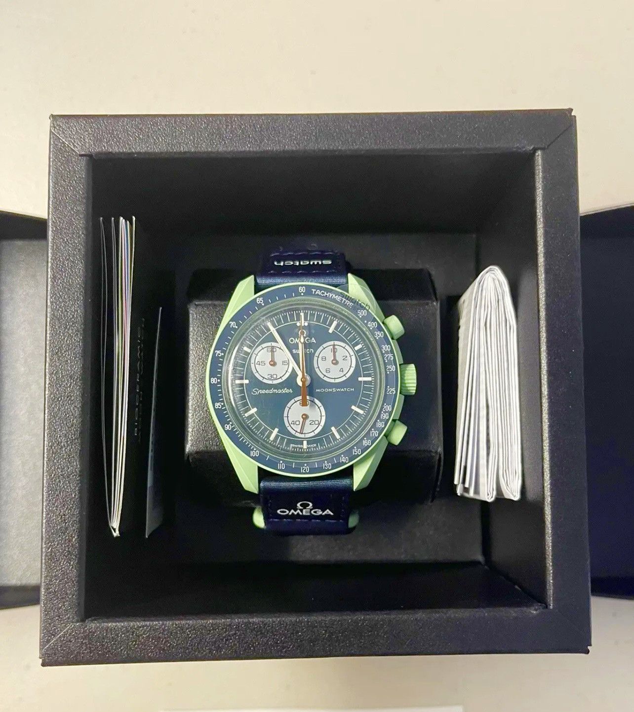 Swatch Swatch Bio Ceramic Moonswatch Mission to Earth Watch | Grailed