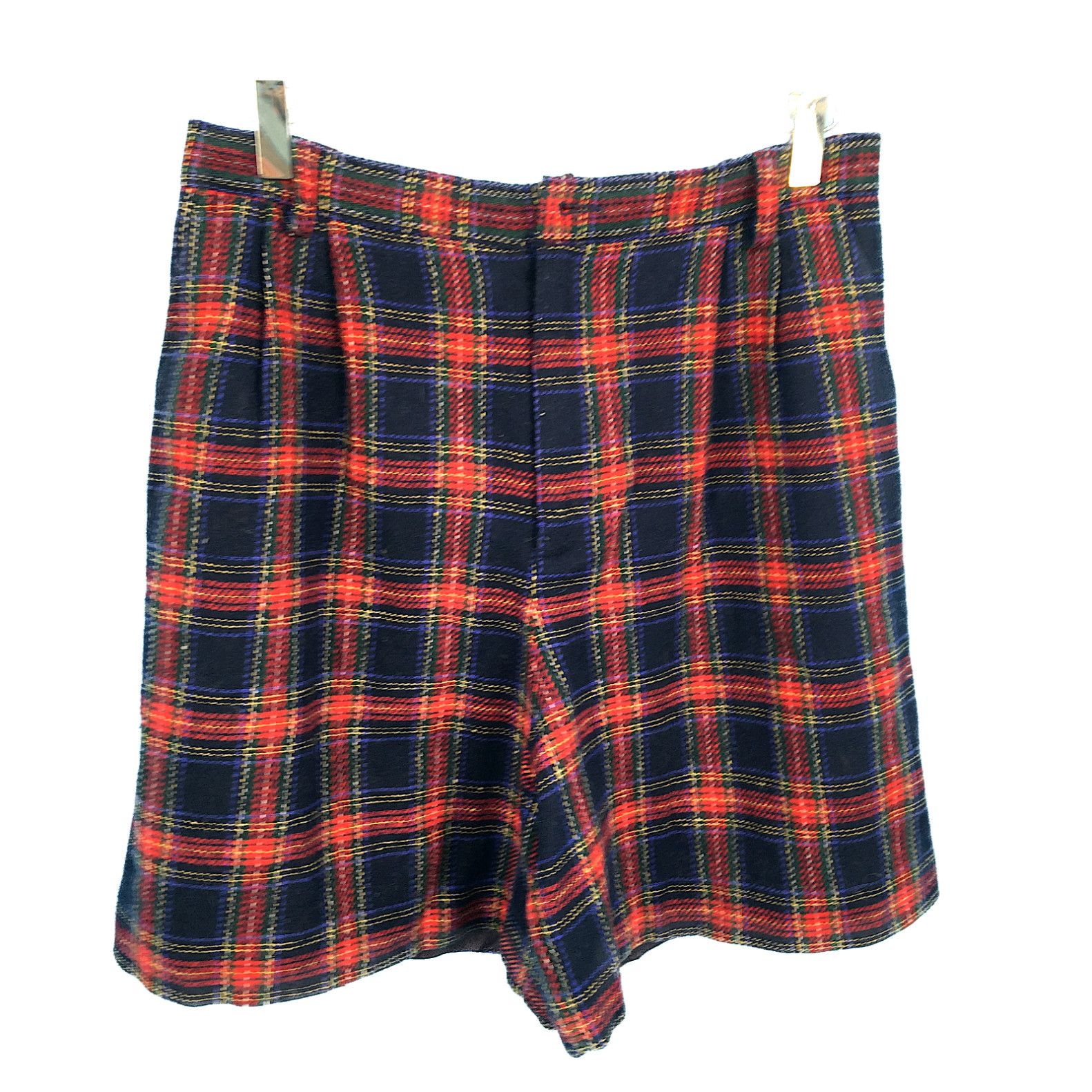 Blend vintage Lizsport wool blend shorts high rise mom 80s 90s plaid 12 ...