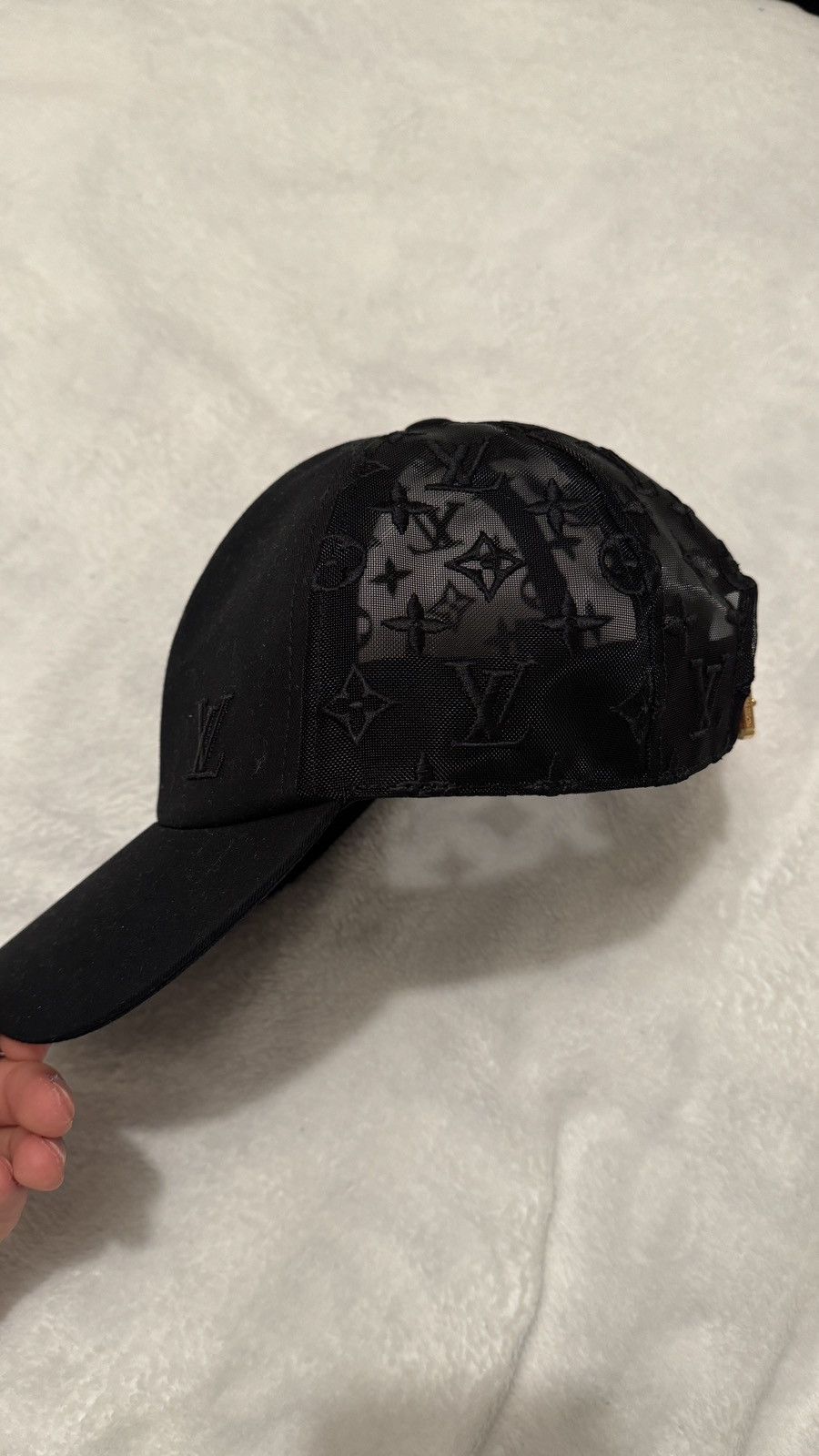 Louis Vuitton Louis Vuitton /LV Monogram Mesh Cap | Grailed