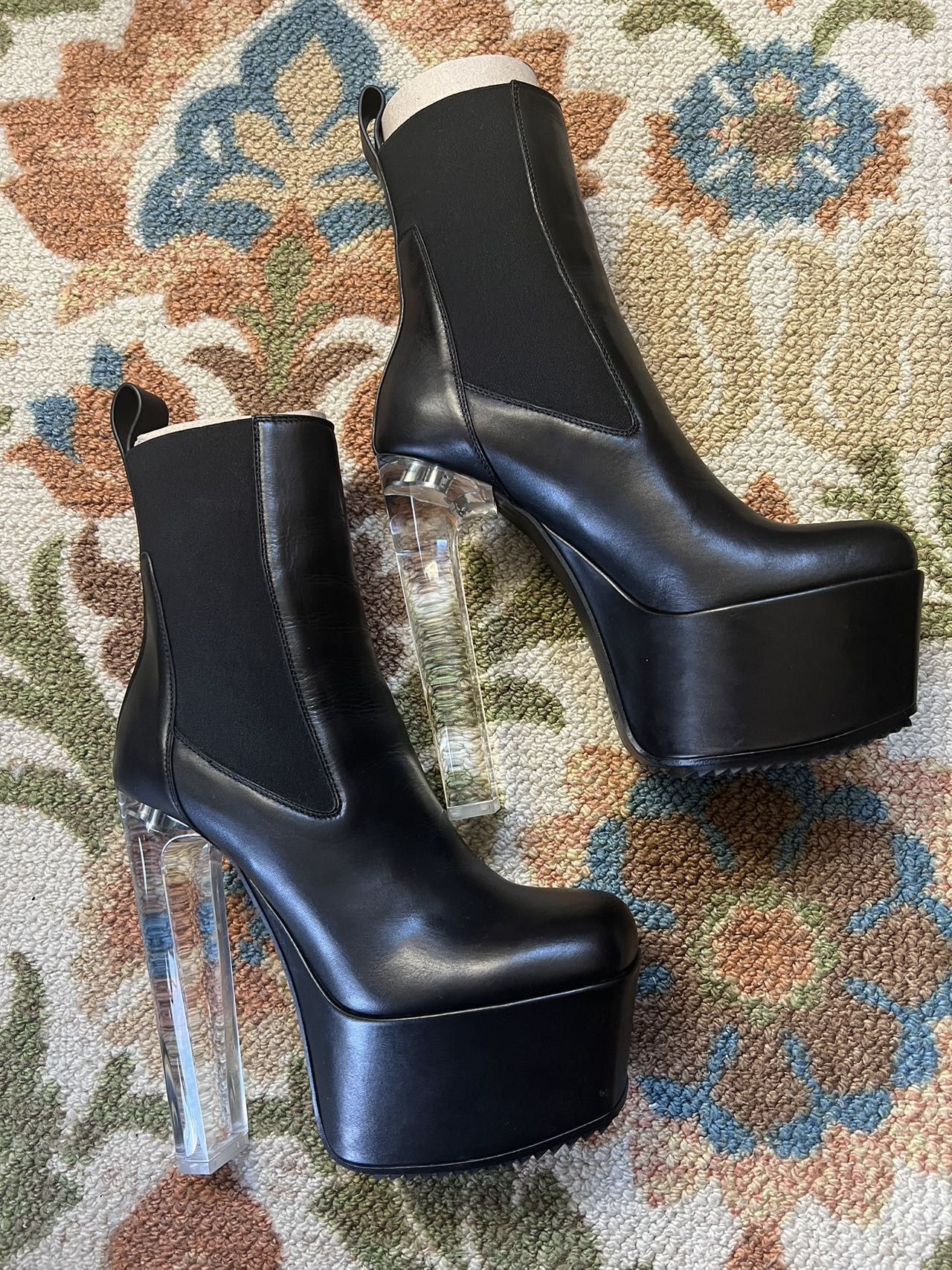 Rick Owens High Beatle Platform Boots | Grailed