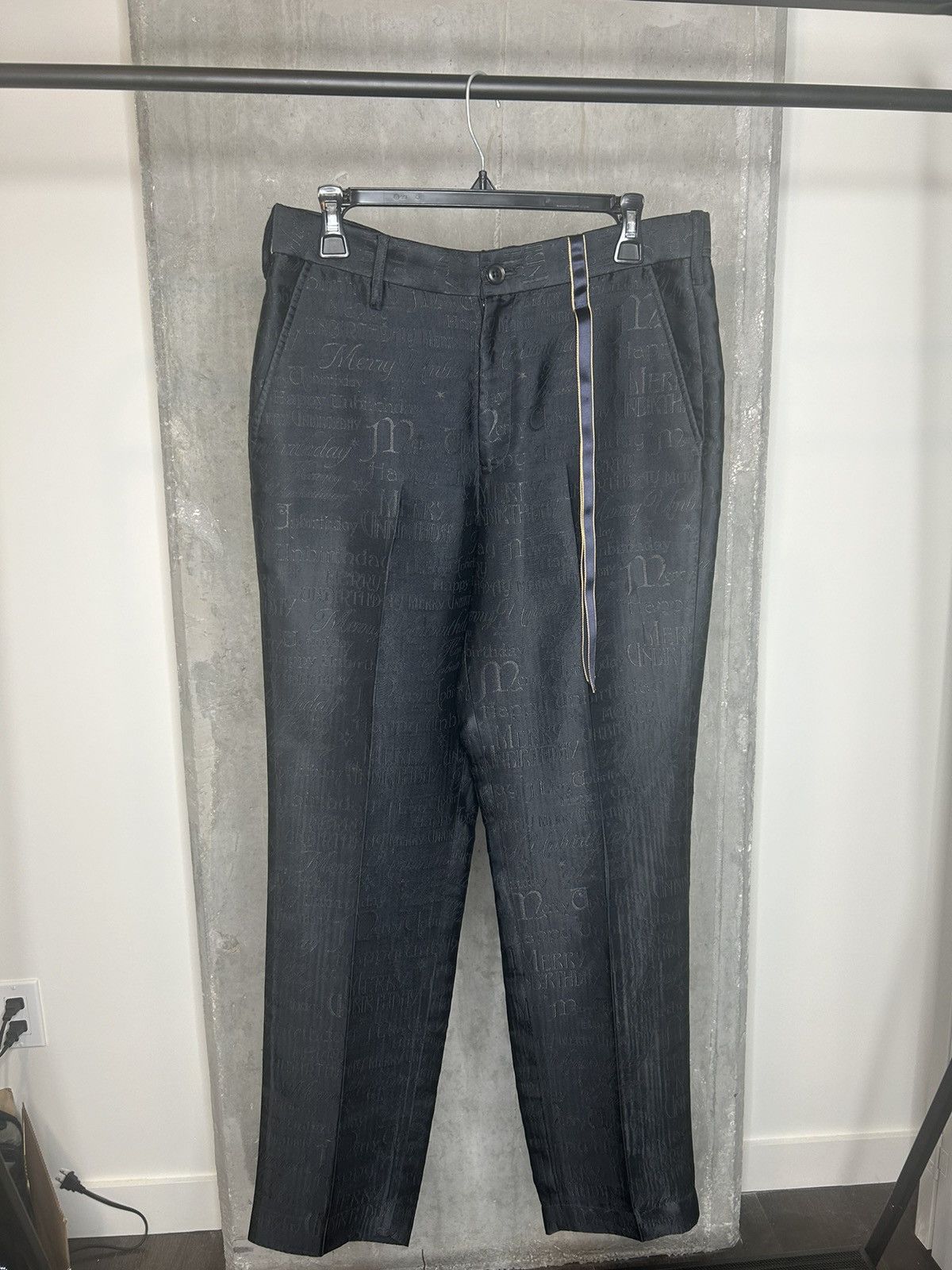 Doublet Merry Unbirthday wrapping paper trousers GRAIL | Grailed