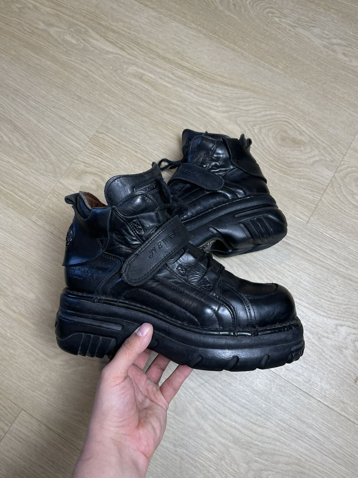 Vintage New Rock Vintage Hi Boots Rare Item Full Black Avant Garde ...