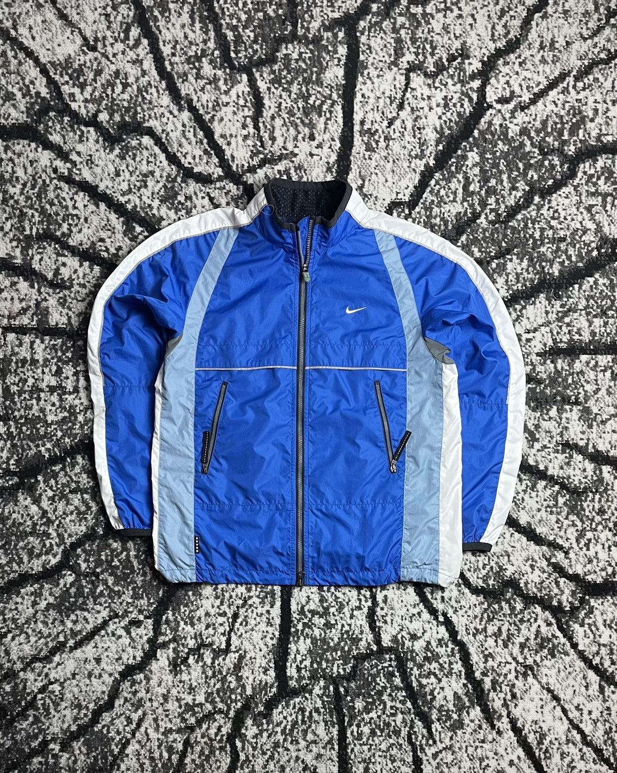 Nike × Streetwear × Vintage Vintage 90ʼs Nike Nylon Full Zip Light ...