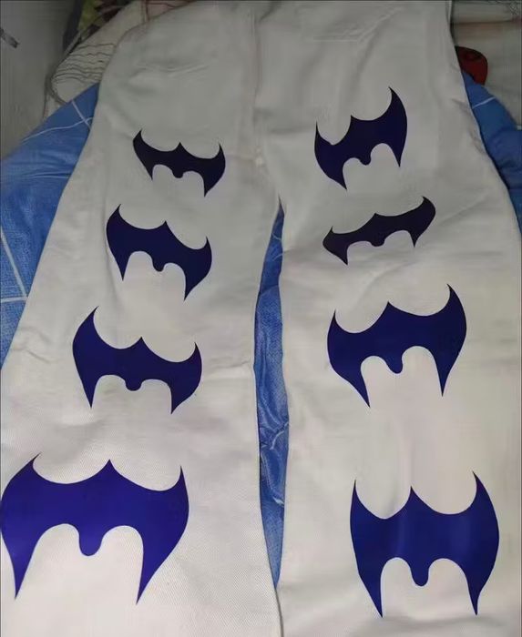 Streetwear High Street Y2K Bat Print Jeans Men | Grailed