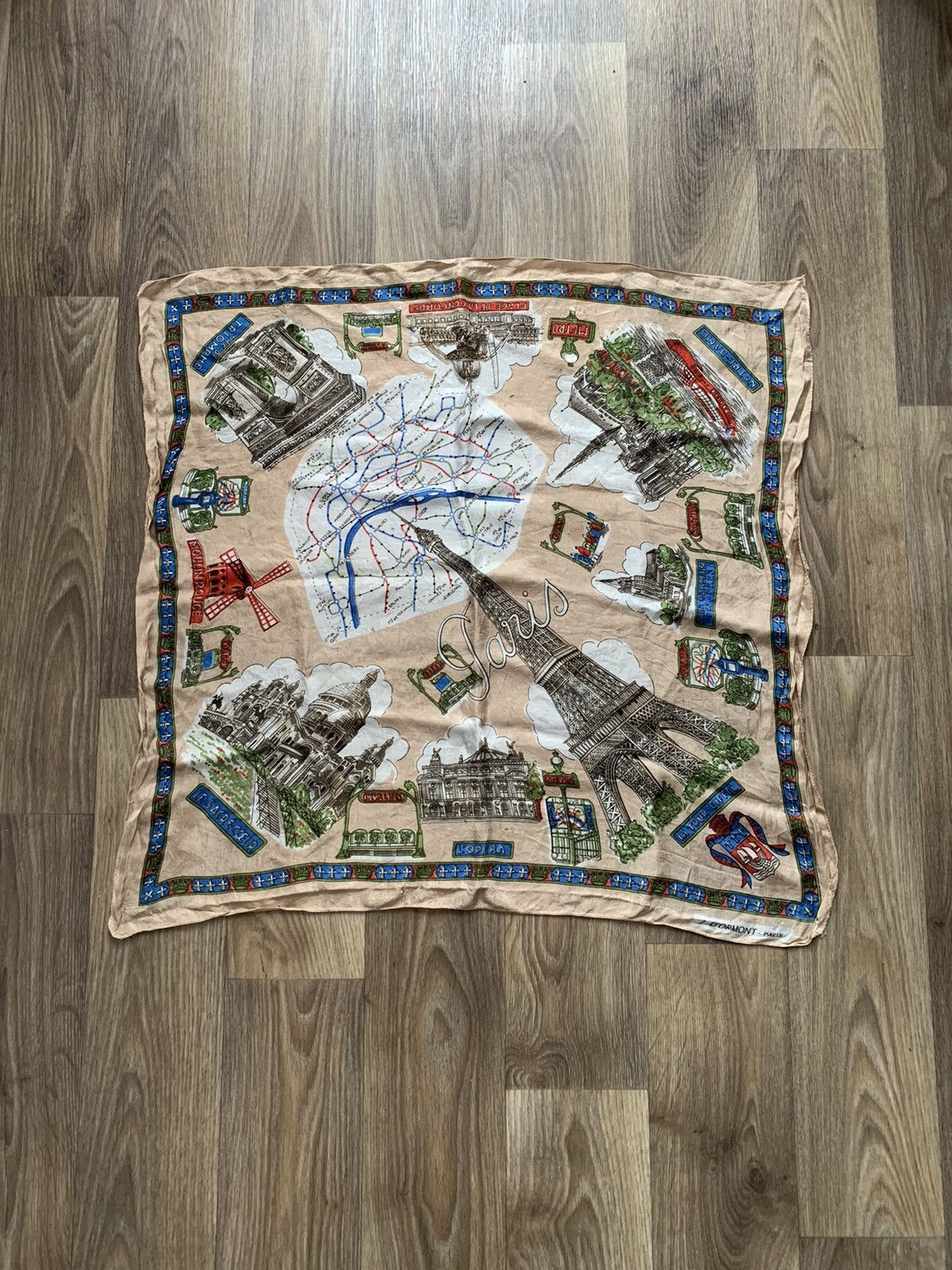 Vintage J D’Ormont Paris Vintage Italian Silk Skarf Luxury Headscarf ...