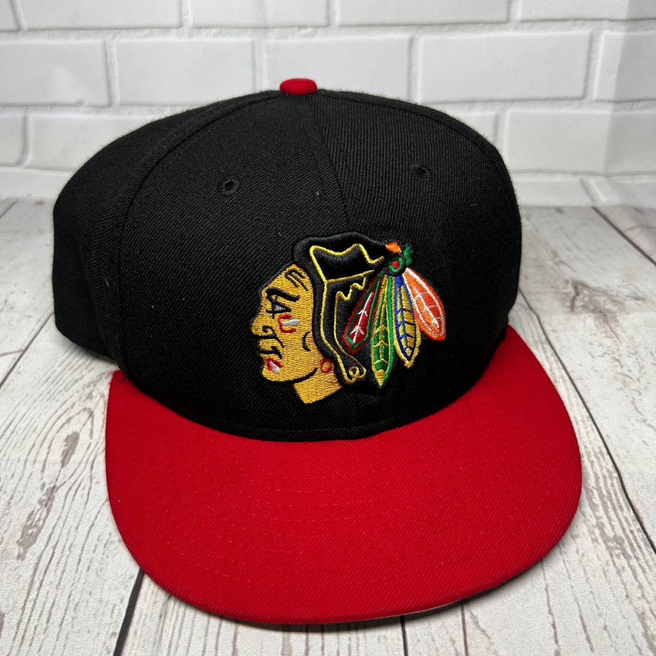 New Era Chicago Blackhawks NHL 9Fifty Hat Snapback Cap Black Red Men ...