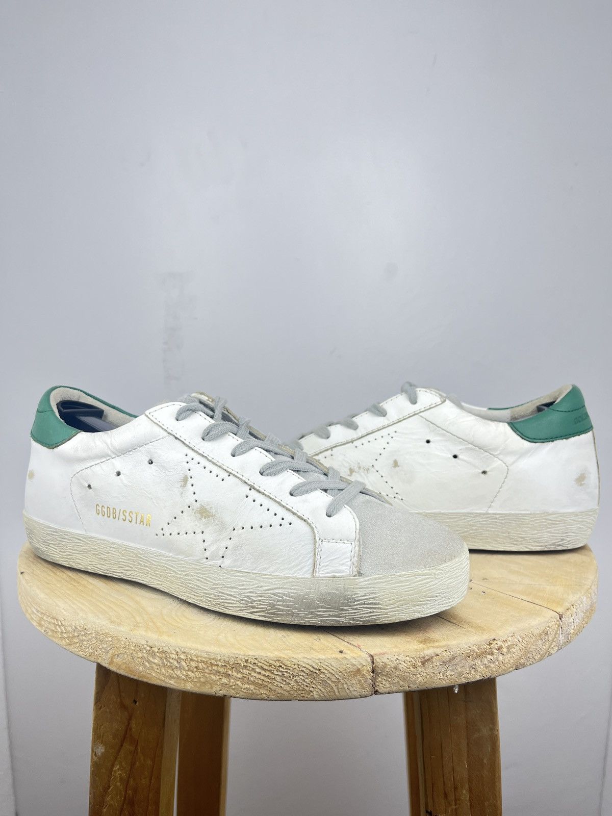 Golden Goose Distressed Leather and Suede Trainers | Grailed