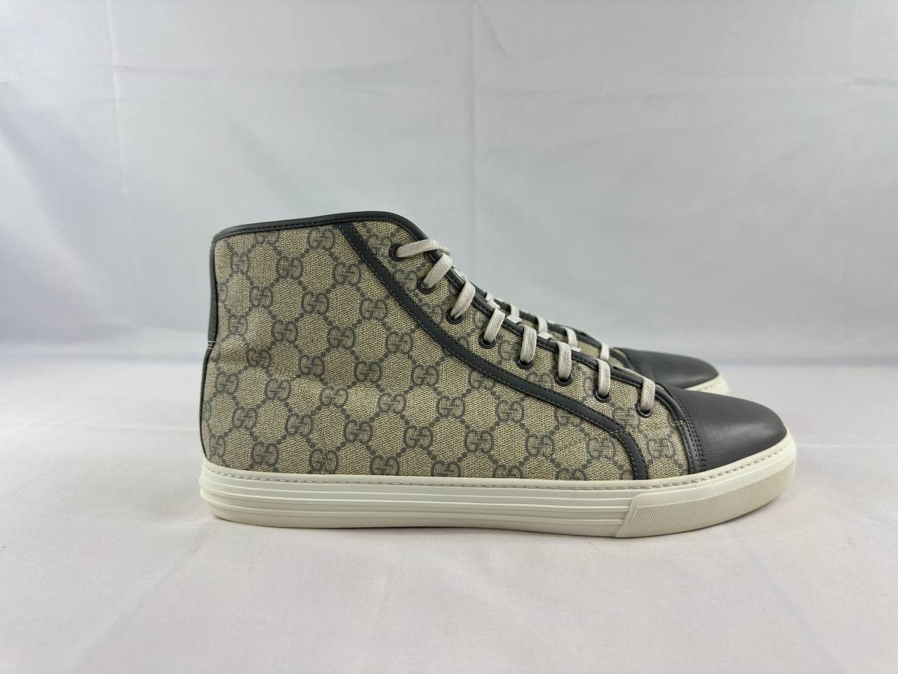 Gucci Gucci GG Supreme High Top Gray Sneakers | Grailed