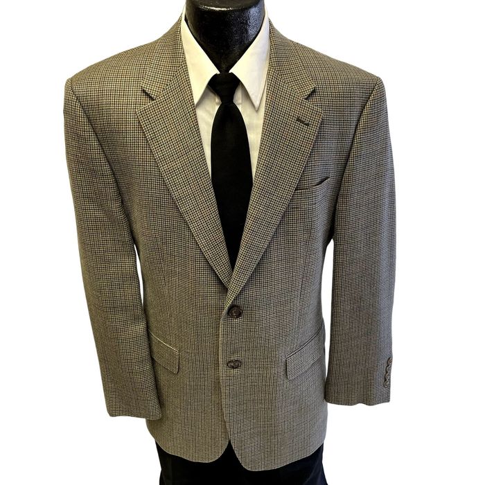Chaps Ralph Lauren Chaps Ralph Lauren Olive Sport Coat HOUNDSTOOTH Jacket 42 R | Grailed