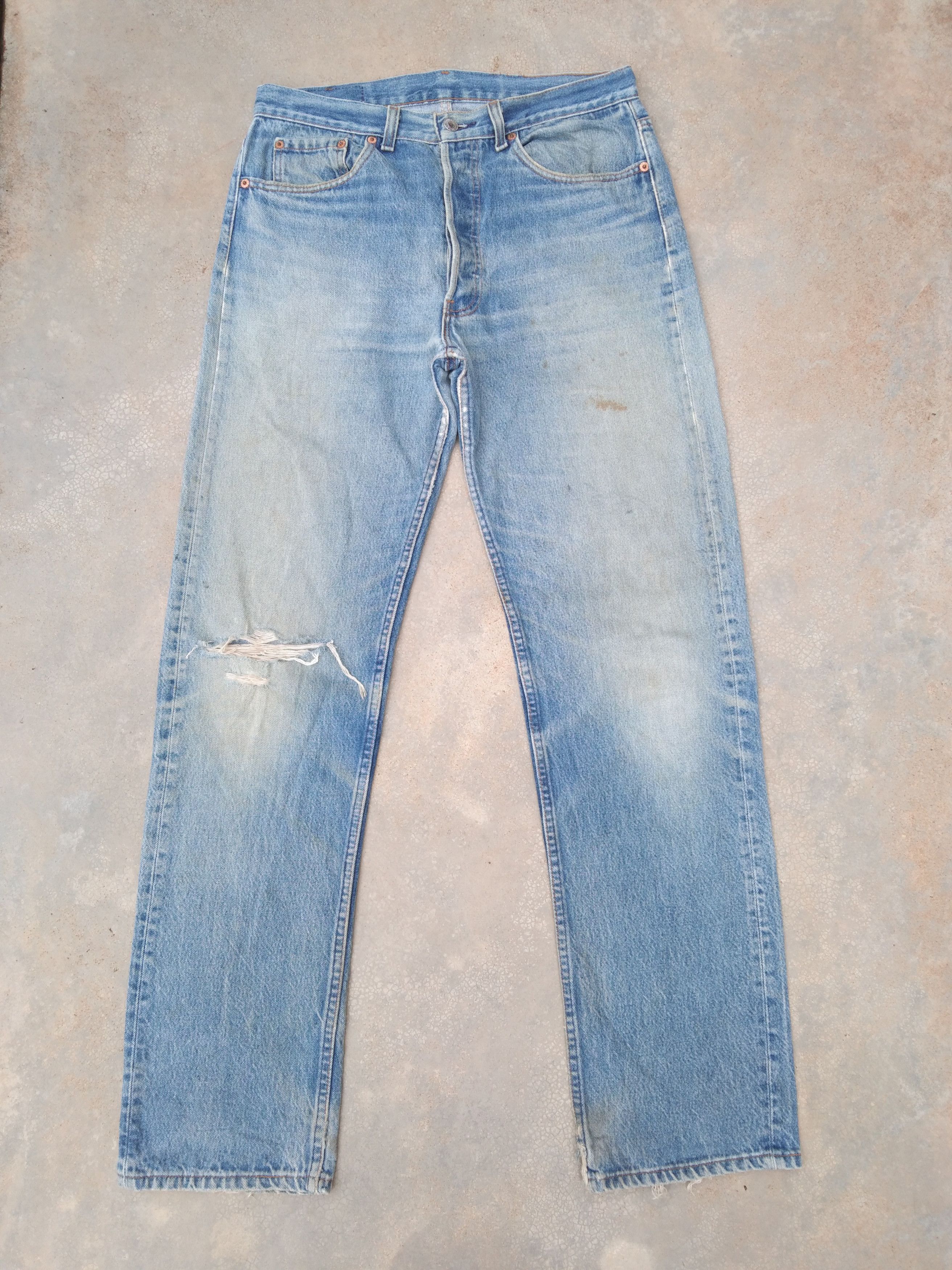 Levi's × Vintage 80s Vintage Levis 501 Made In USA Distressed Jeans 32x33 | Grailed