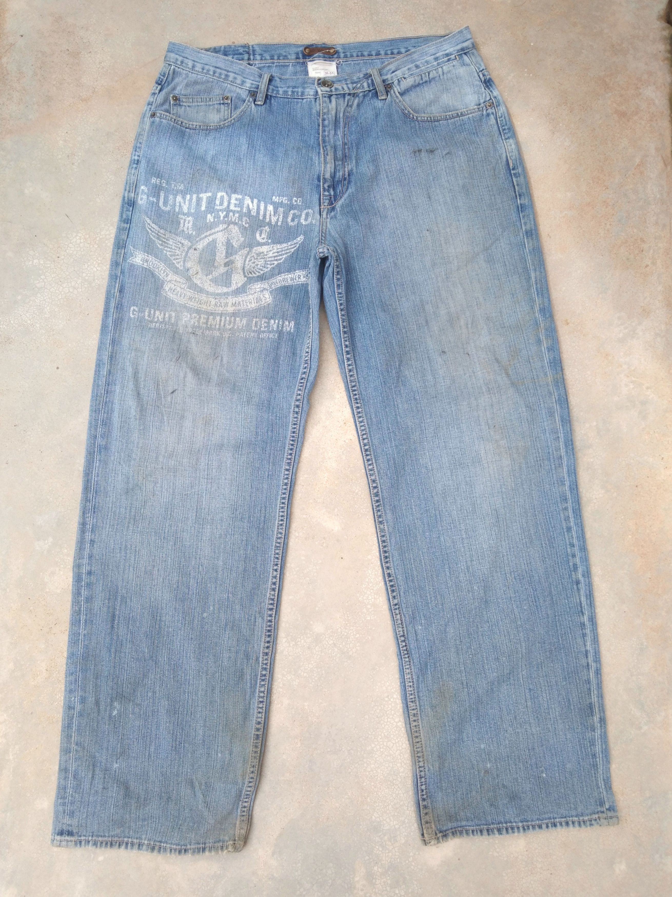 G Unit × Streetwear × Vintage Vintage G Unit Denim Baggy Jeans 36x32 ...