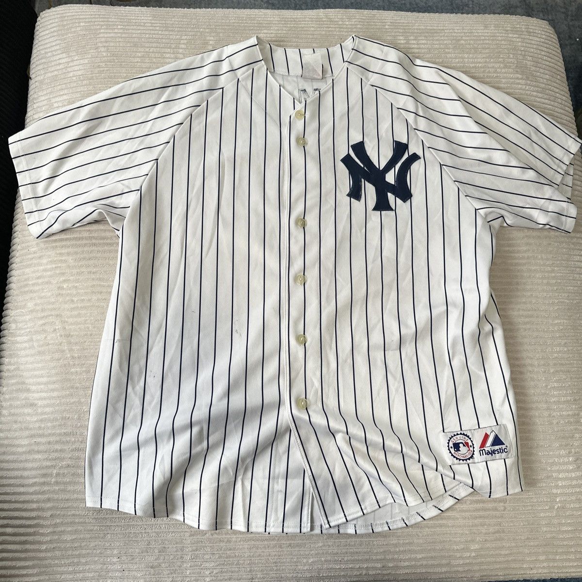 New York Yankees Majestic New York Yankees Pin Stripe Jersey Johnny ...