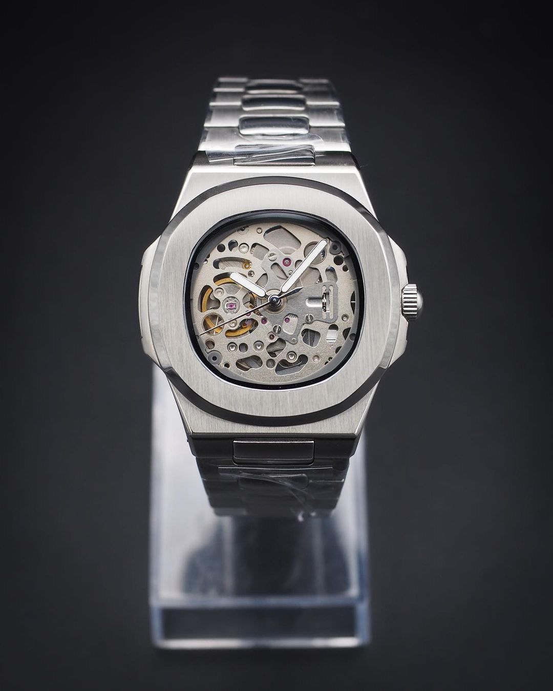 Luxury × Seiko Seiko luxury custom skeleton “nautilus” watch | Grailed