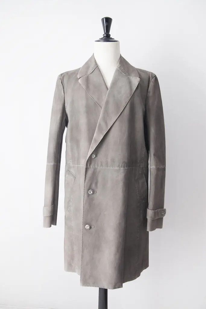 Vintage Gucci prototype goat leather coat | Grailed