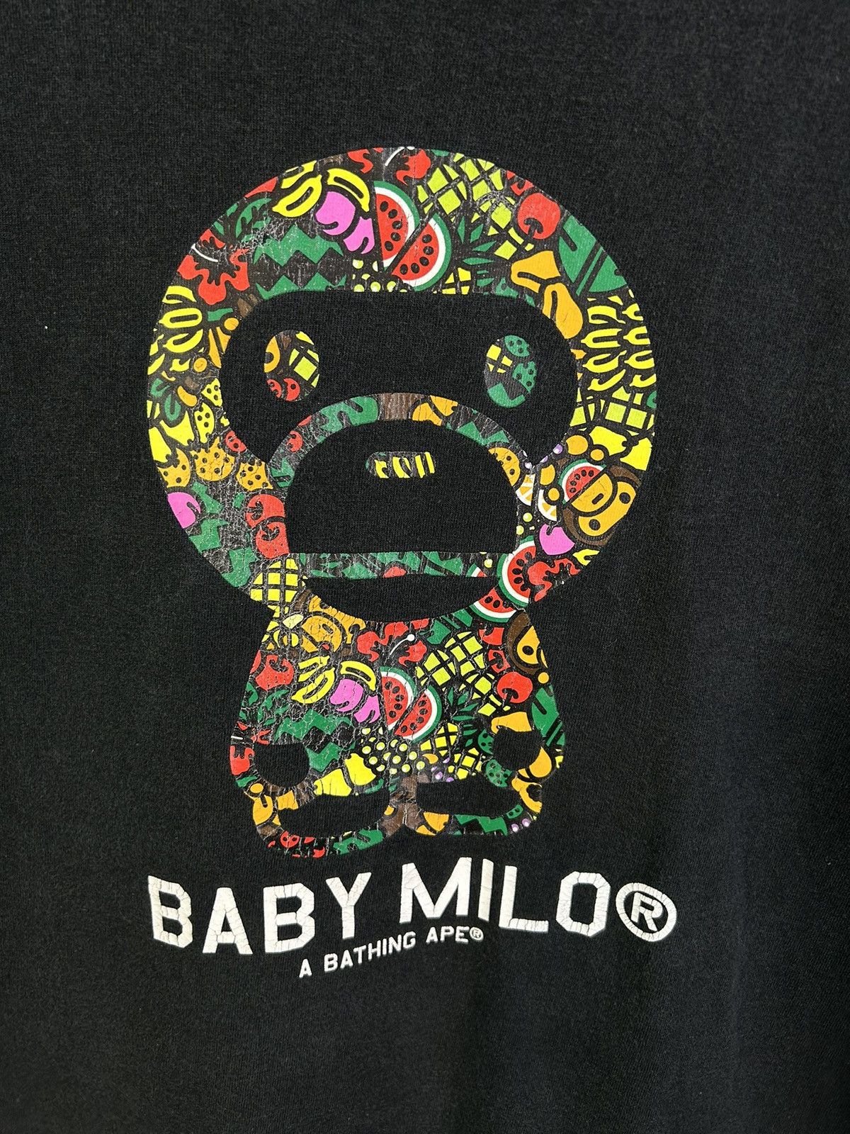 Bape Bape Milo Fruits Logo Print T-Shirts | Grailed