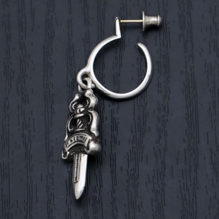 Chrome Hearts Chrome Hearts Dagger Hoop Earrings | Grailed