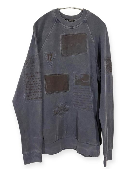 Raf Simons Raf Simons AW04 Waves Patchwork Sweater | Grailed