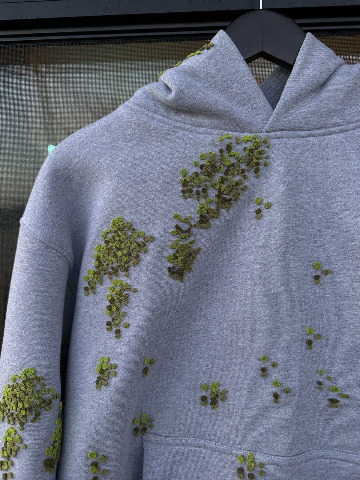 Streetwear Shady Attire Moss Hoodie Double-Layered | Grailed