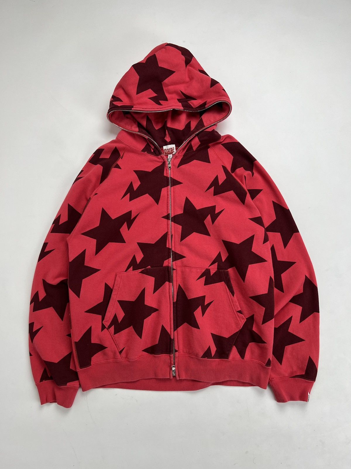 Bape Bape Sta Pattern Full Zip Hoodie | Grailed
