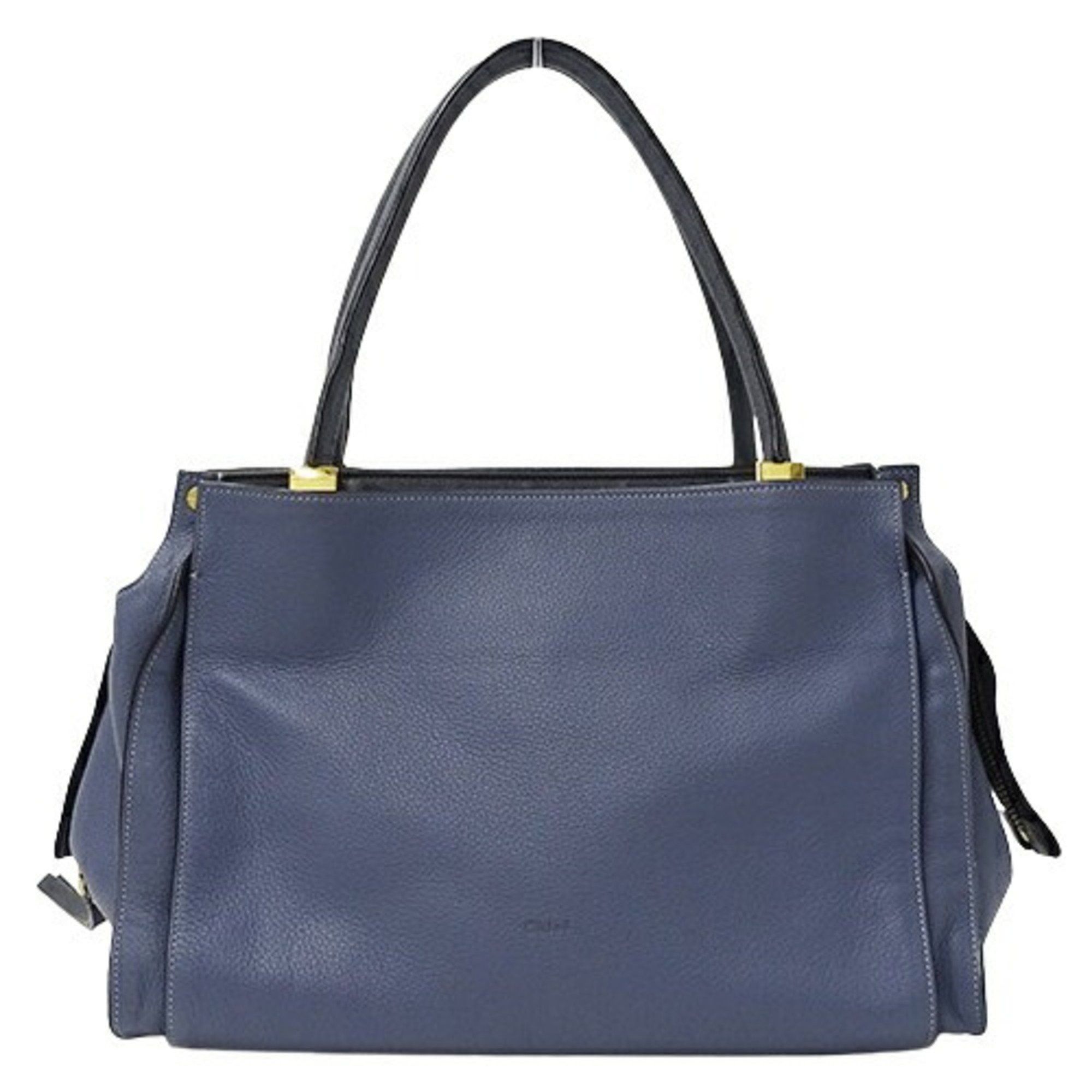 Chloe Chloé Chloe Women's Tote Bag Leather Dolly Blue | Grailed