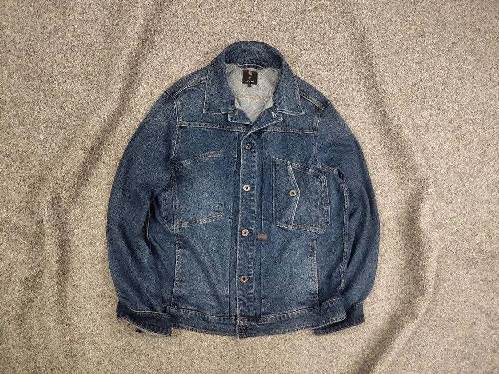 G-Star Vintage G Star Raw Scutar Light Faded Pocket Denim Jacket | Grailed