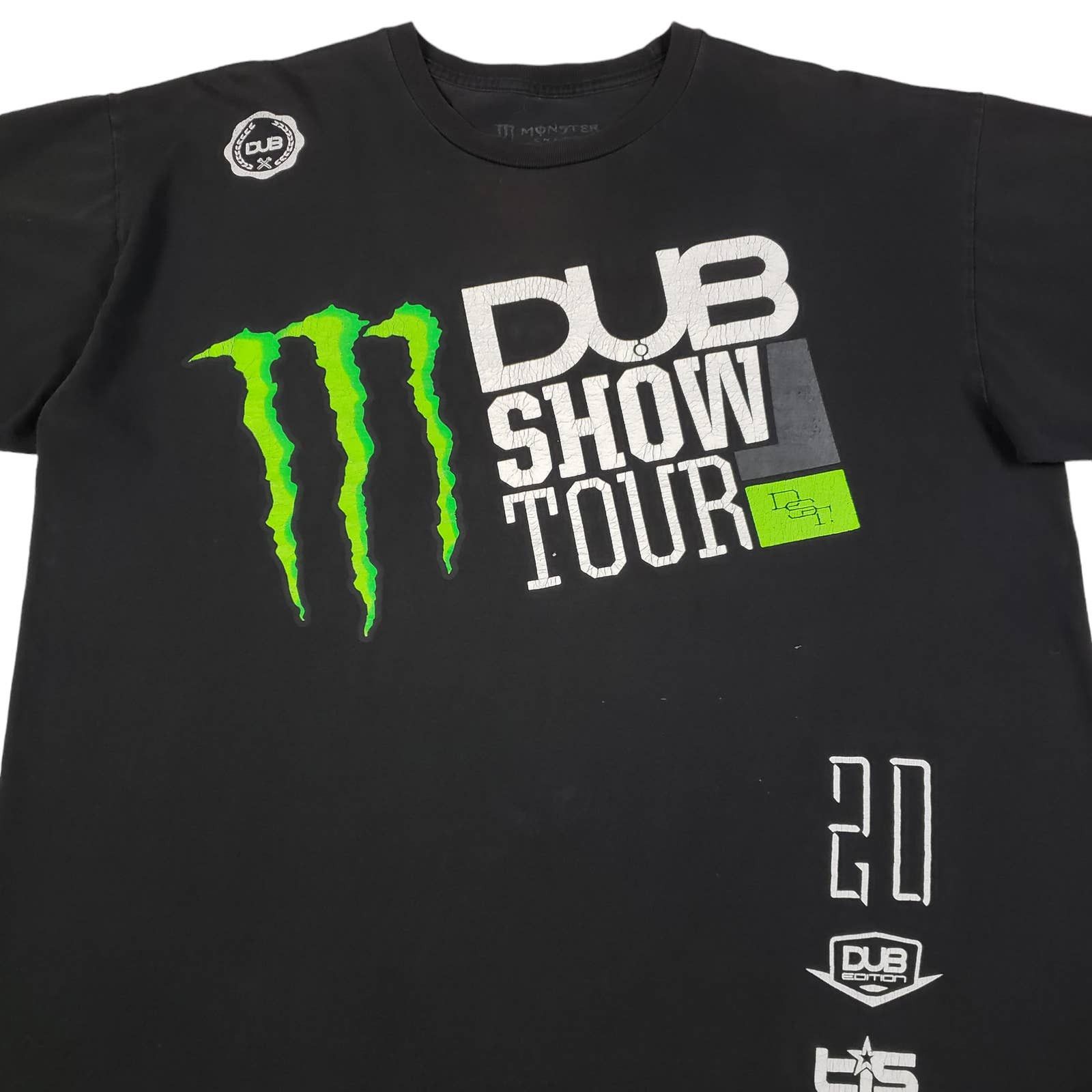 Vintage 2010s Monster Energy Dub Show Tour T Shirt Xl Grailed