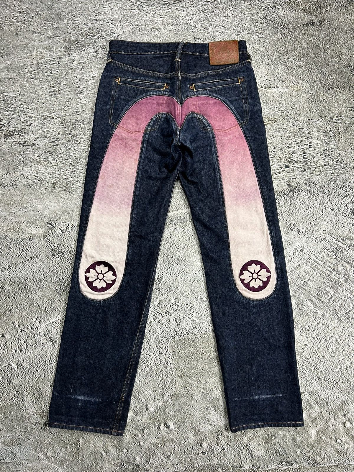 Evisu × Japanese Brand × Vintage Evisu jeans daicock big logo purple ...